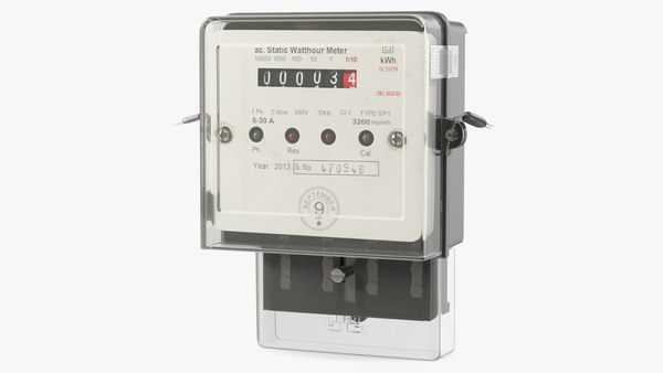 modelo 3d Medidor de energía eléctrica - TurboSquid 2070405