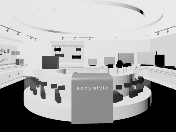 3dsmax electronics sony store