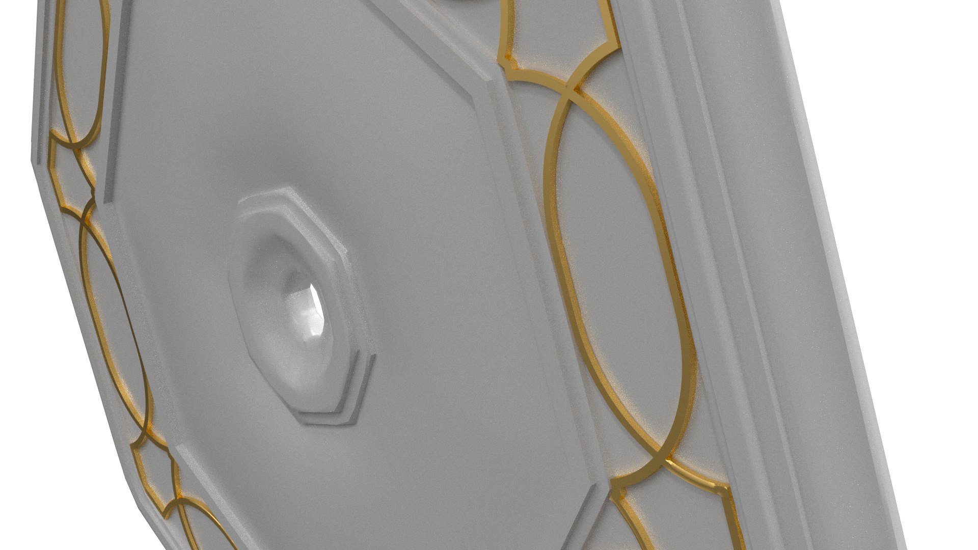 3D Model Ceiling Sockets Gypsum Plaster DR257 - TurboSquid 2133645