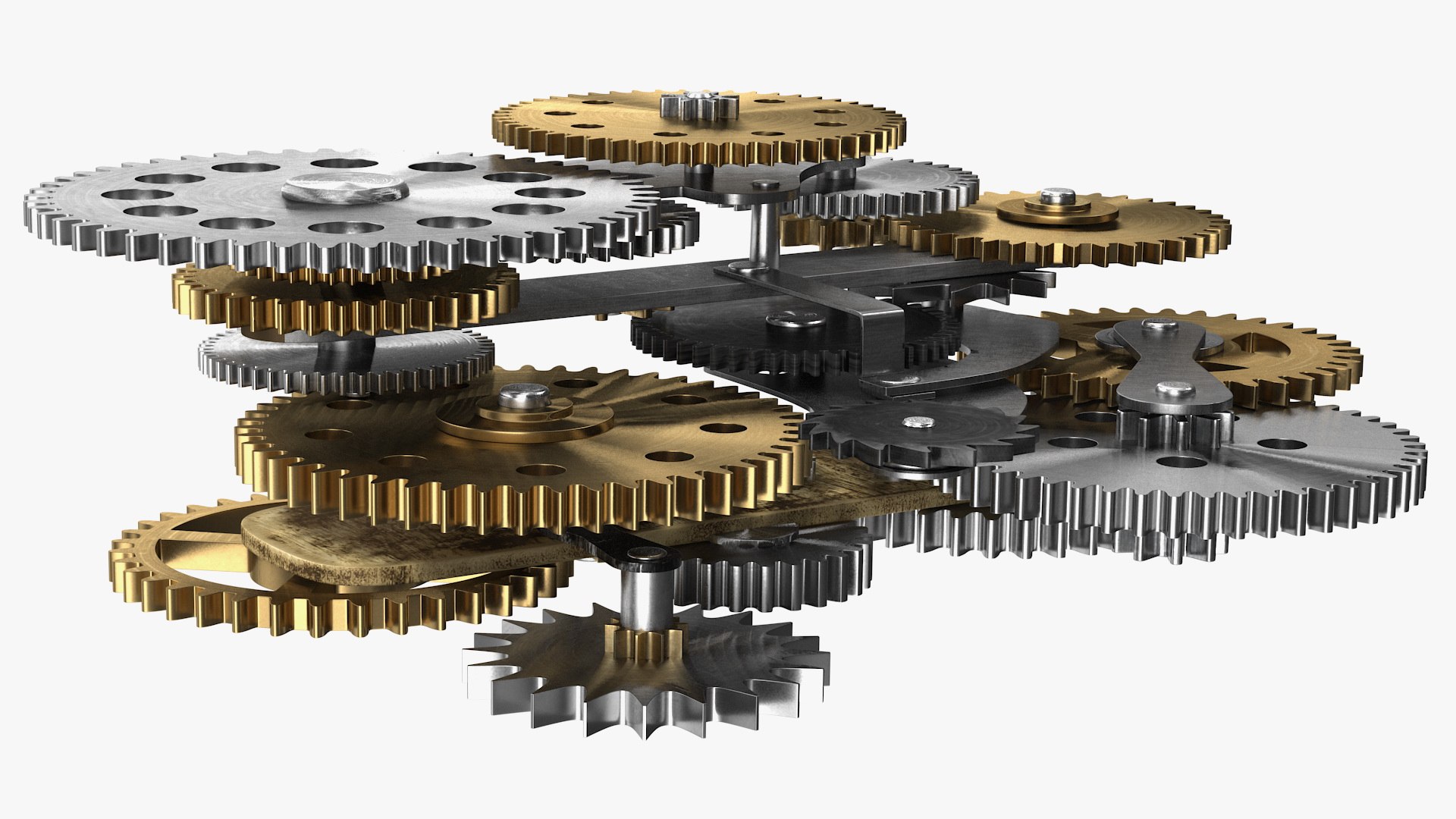 Clock Mechanisms Collection 3 3D Model - TurboSquid 2519404