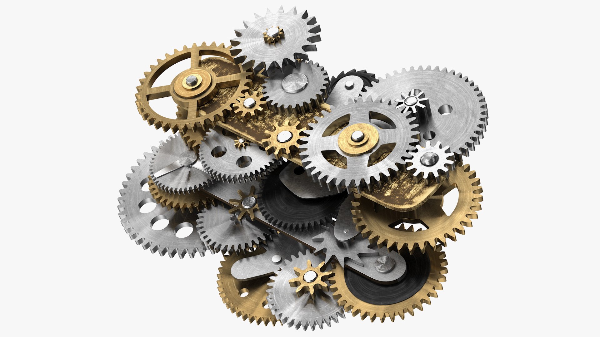 Clock Mechanisms Collection 3 3D Model - TurboSquid 2519404