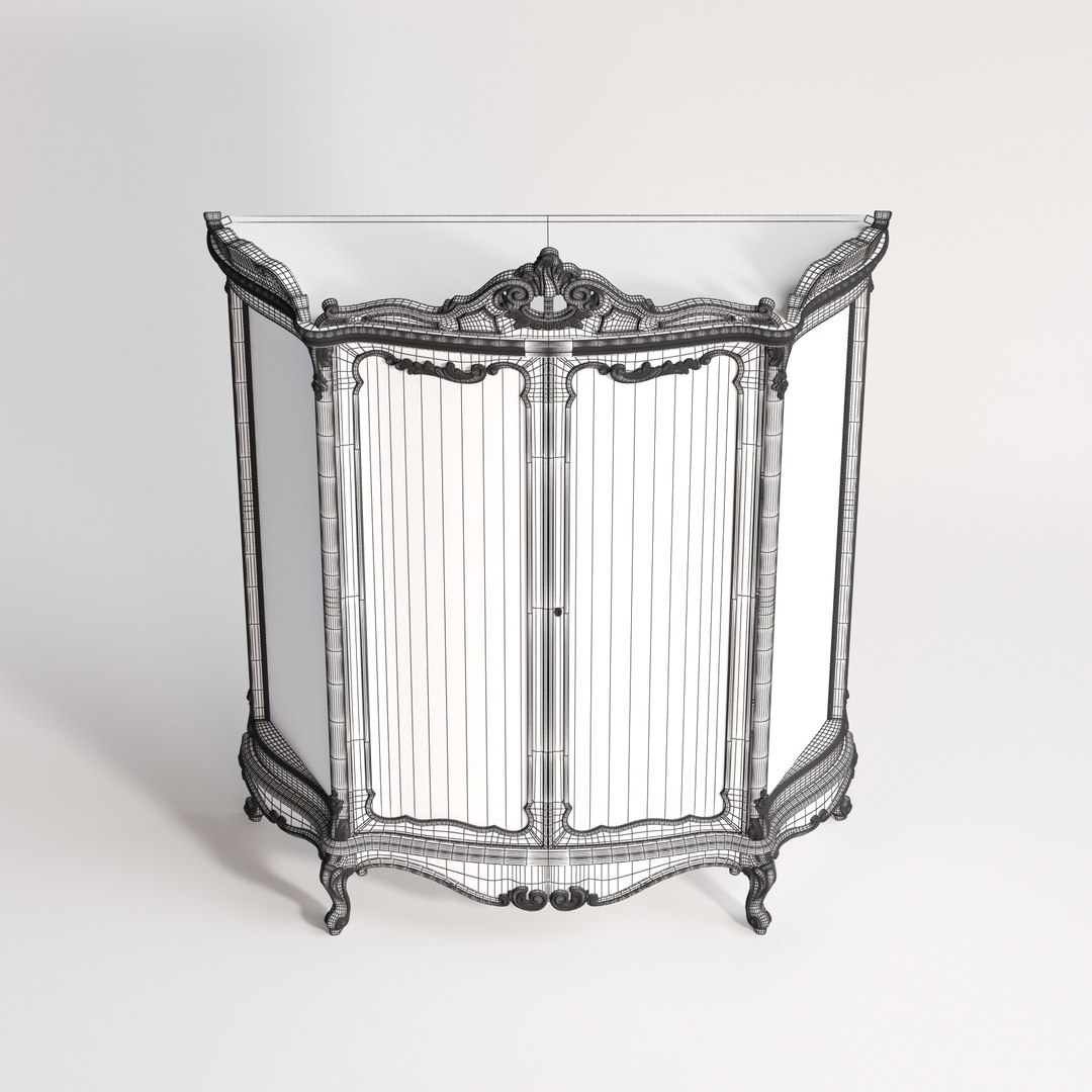 3ds Max Minerva Glass Cabinet