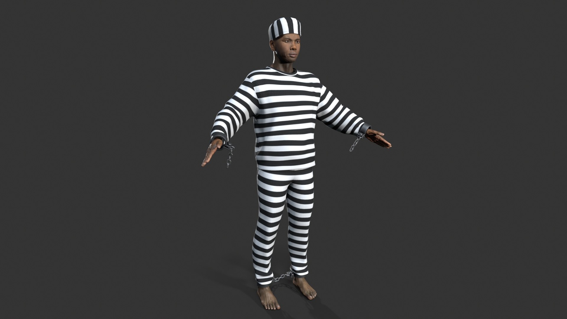 Prisoner Character 3D Model - TurboSquid 2369755