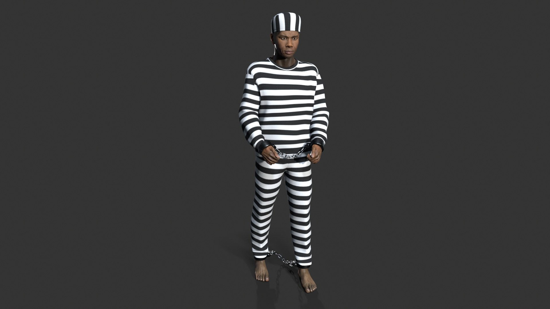 Prisoner Character 3D Model - TurboSquid 2369755
