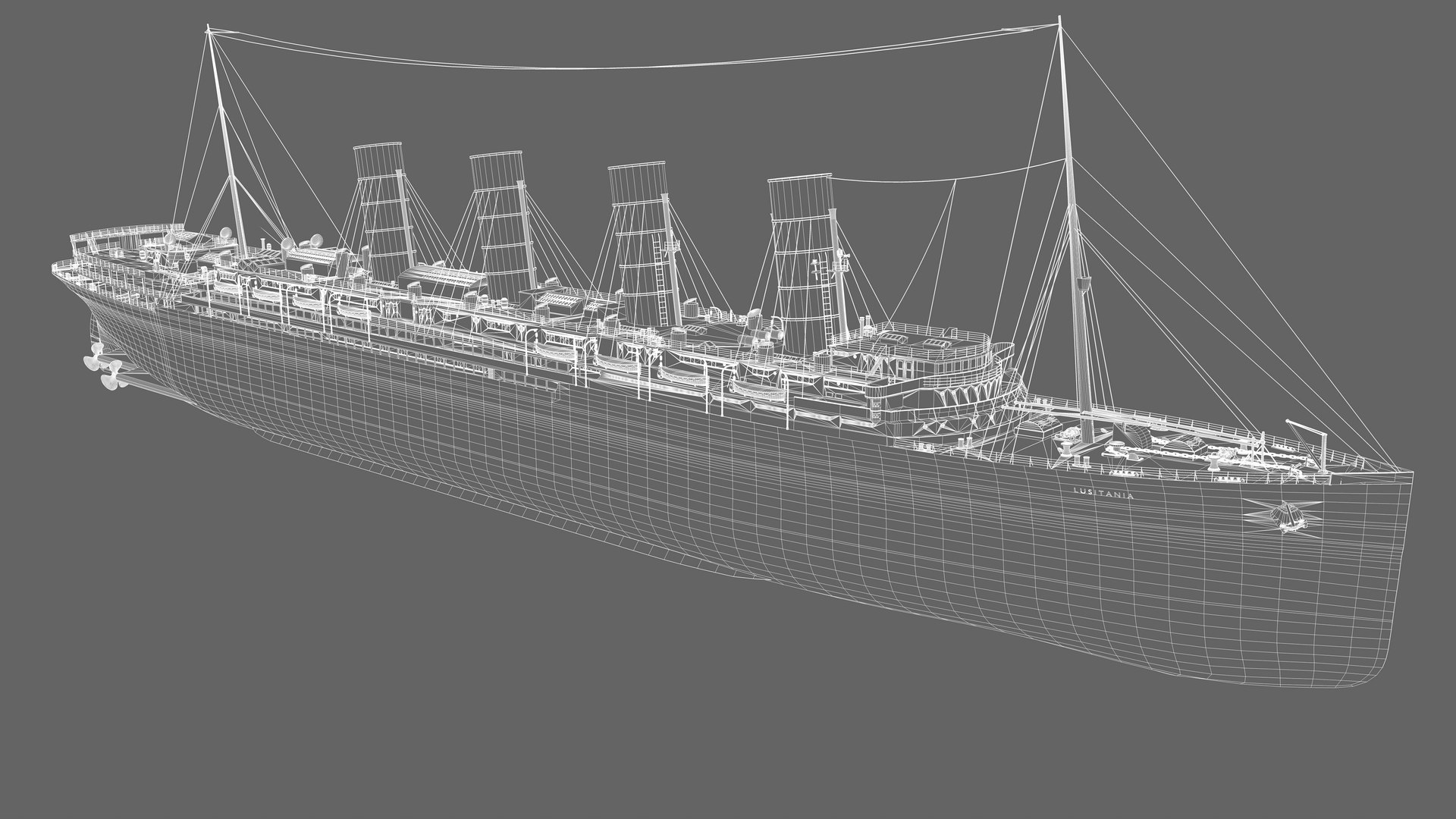 3D The Lusitania Model - TurboSquid 1730662