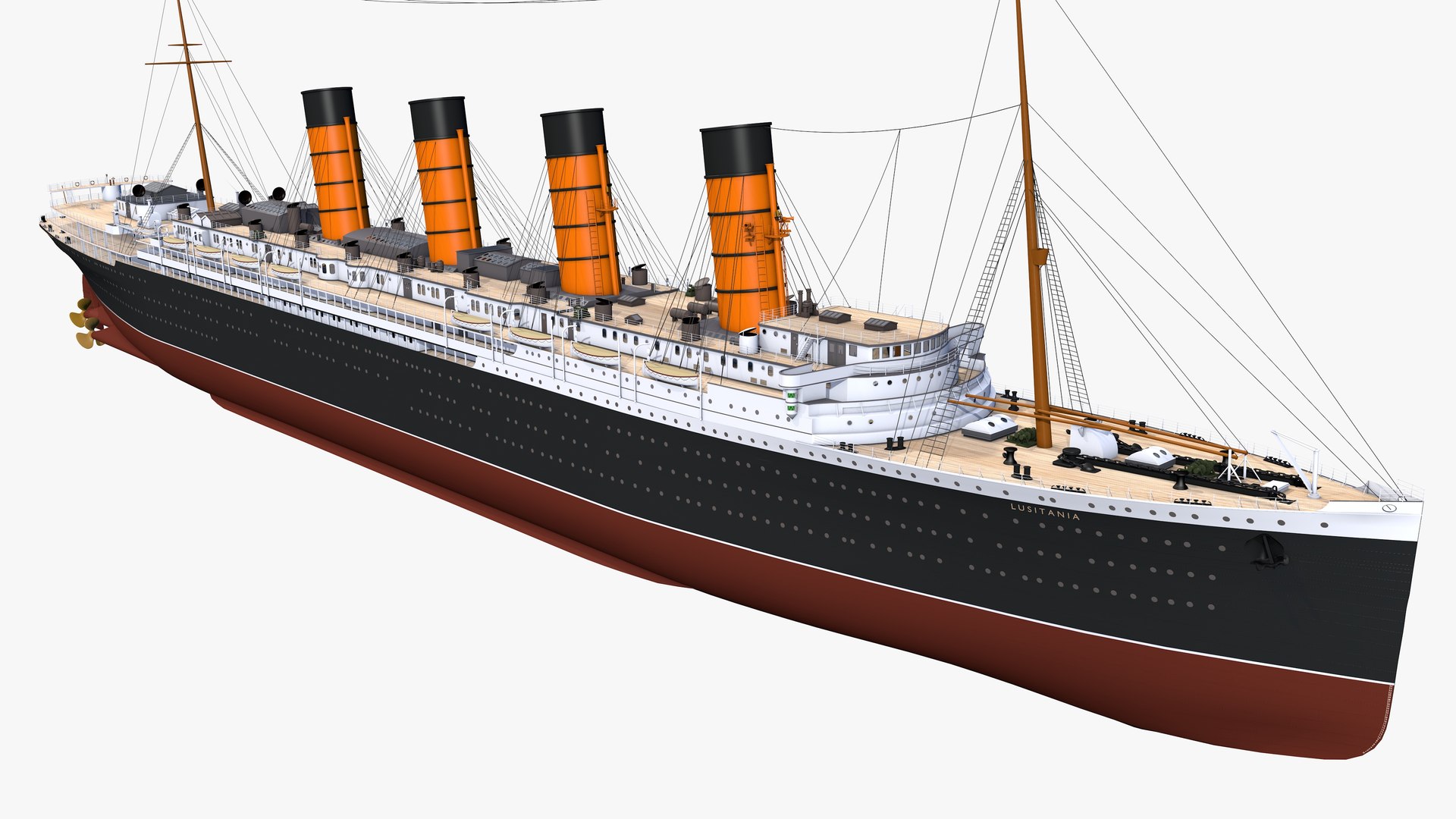3D The Lusitania Model - TurboSquid 1730662