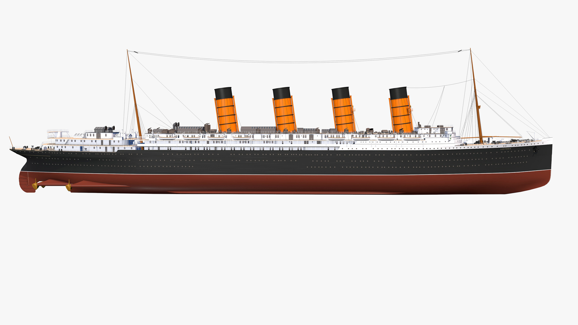 3D The Lusitania model - TurboSquid 1730662