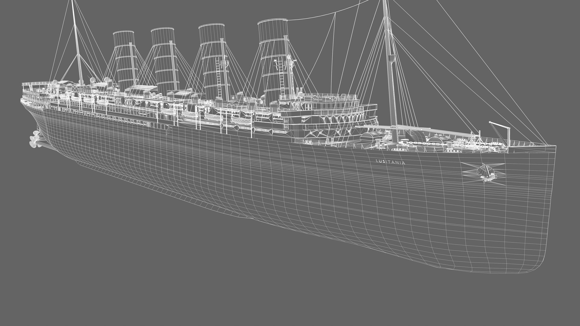 3D The Lusitania Model - TurboSquid 1730662