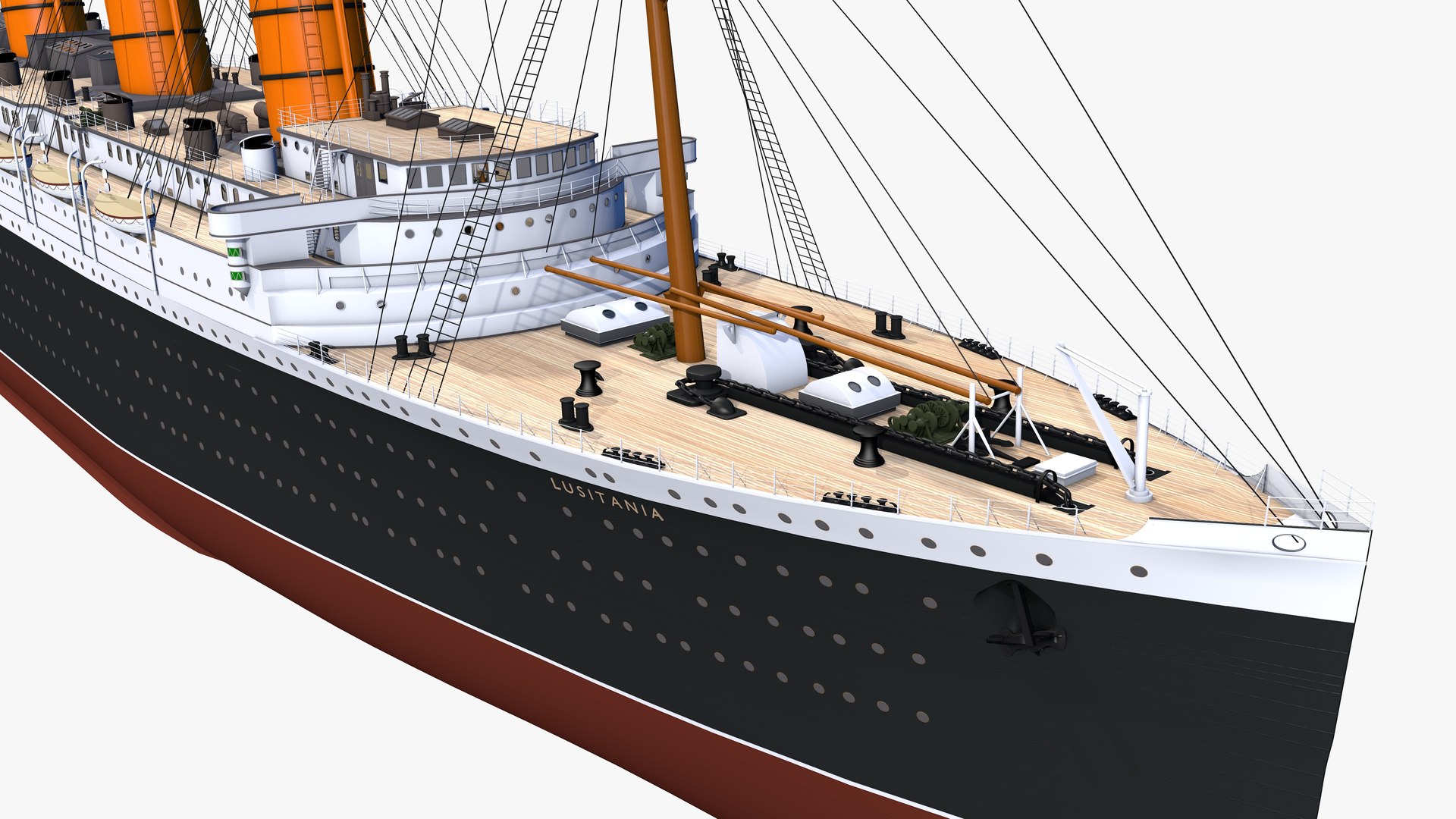 3D The Lusitania Model - TurboSquid 1730662