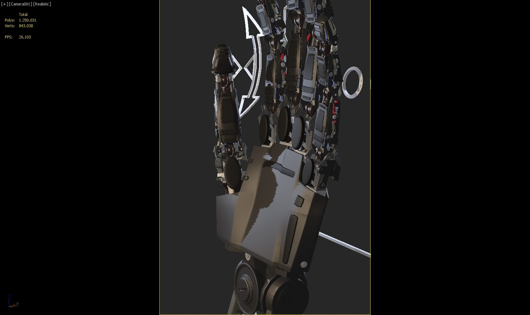 mechanical robotic hand x