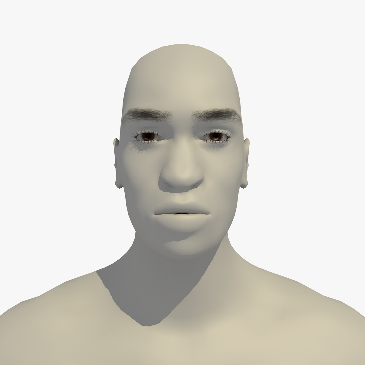 3d realistic base mesh 24