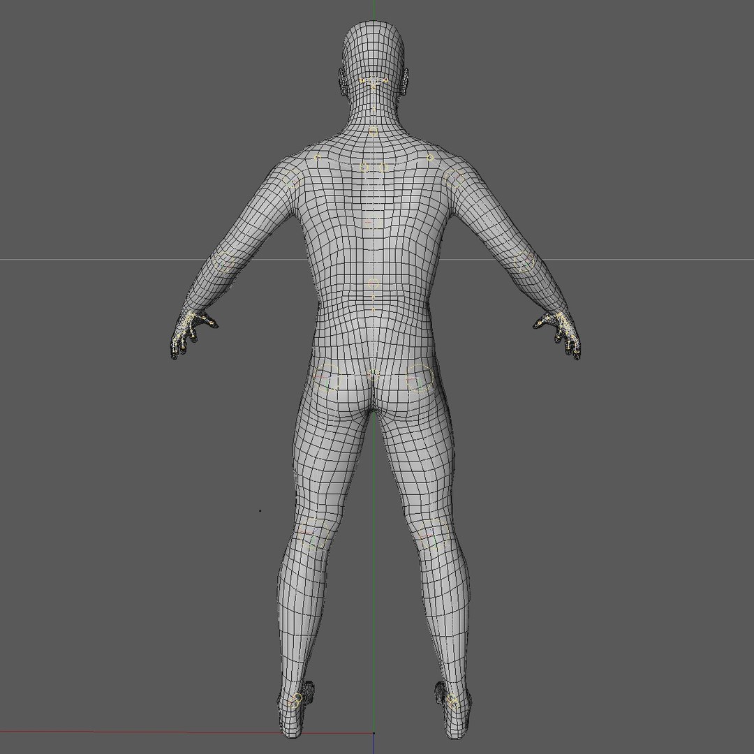 3d realistic base mesh 24