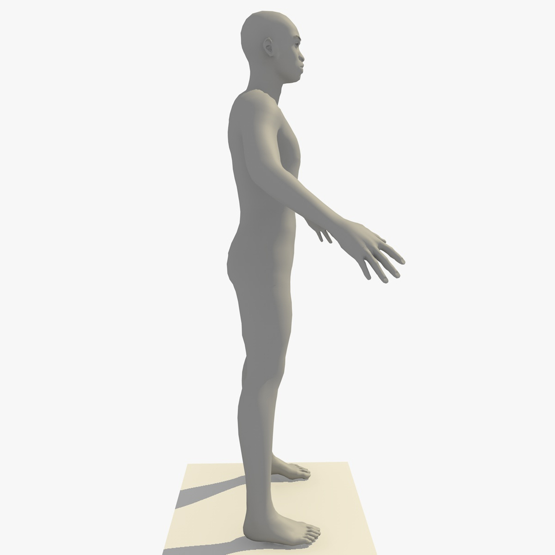 3d realistic base mesh 24