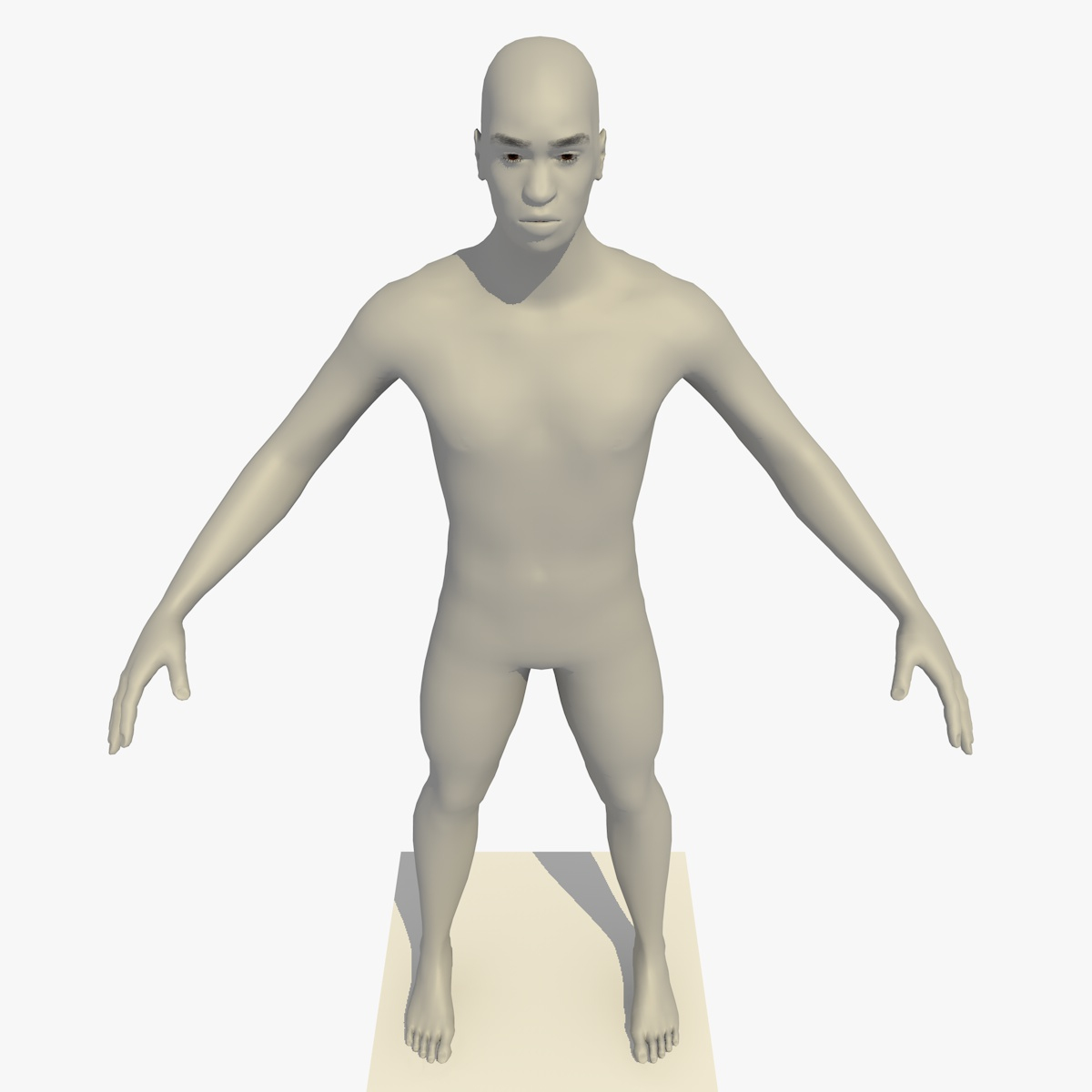 3d realistic base mesh 24