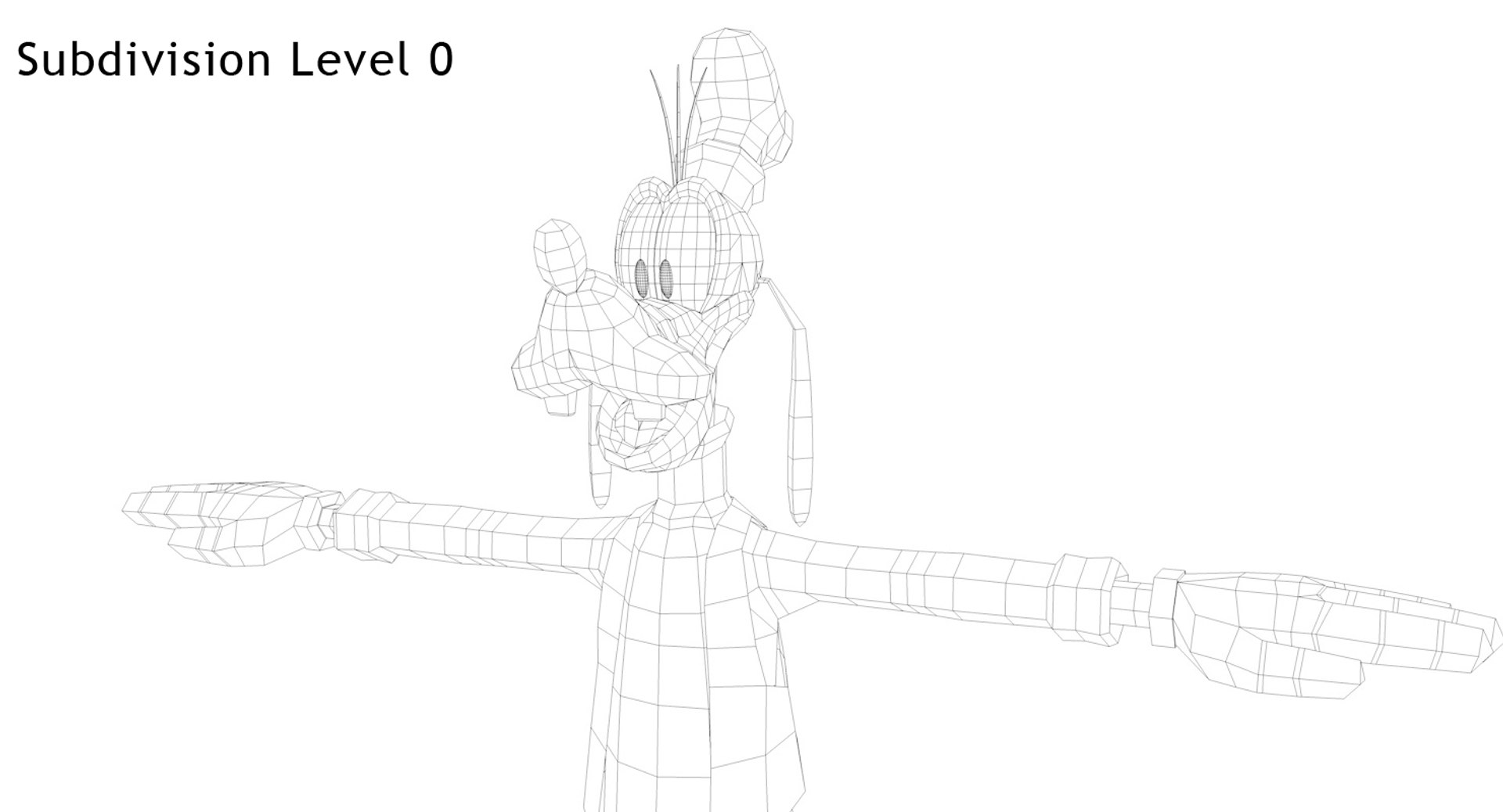 Disneys Goofy Rigged 3d Model