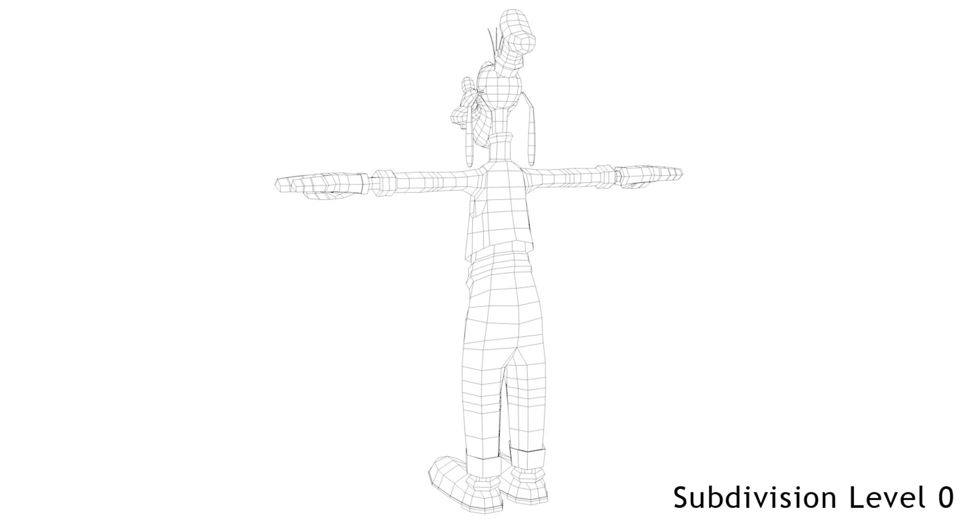 Disneys Goofy Rigged 3d Model