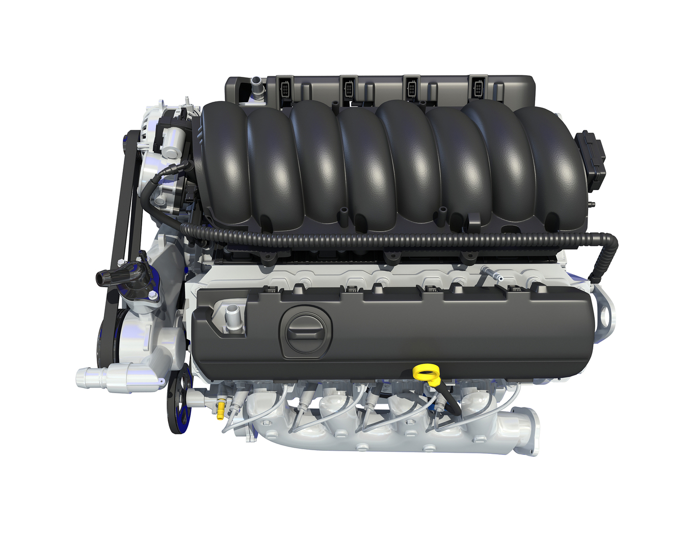 3d 2014 chevrolet silverado v8 engine model