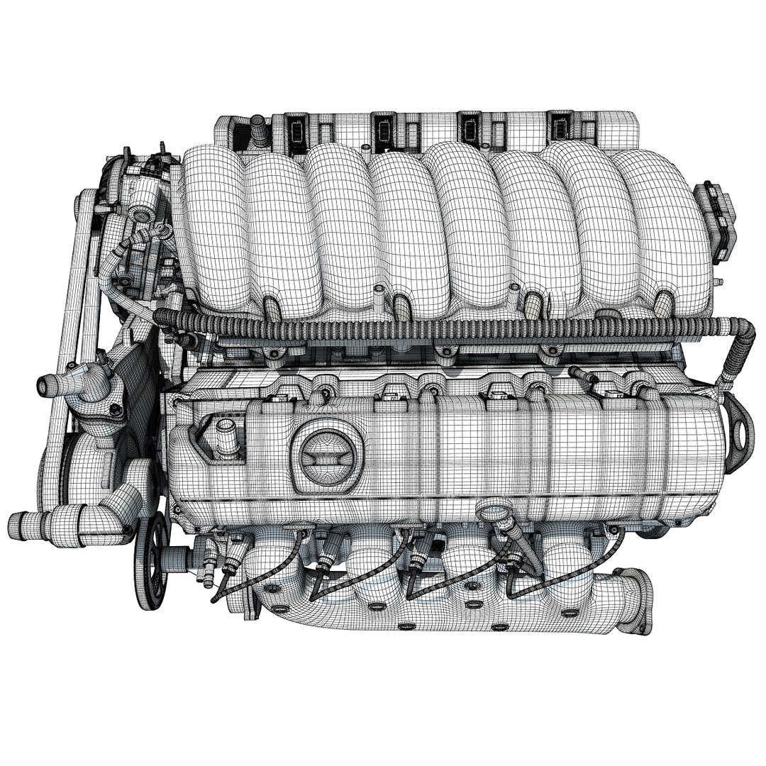 3d 2014 chevrolet silverado v8 engine model