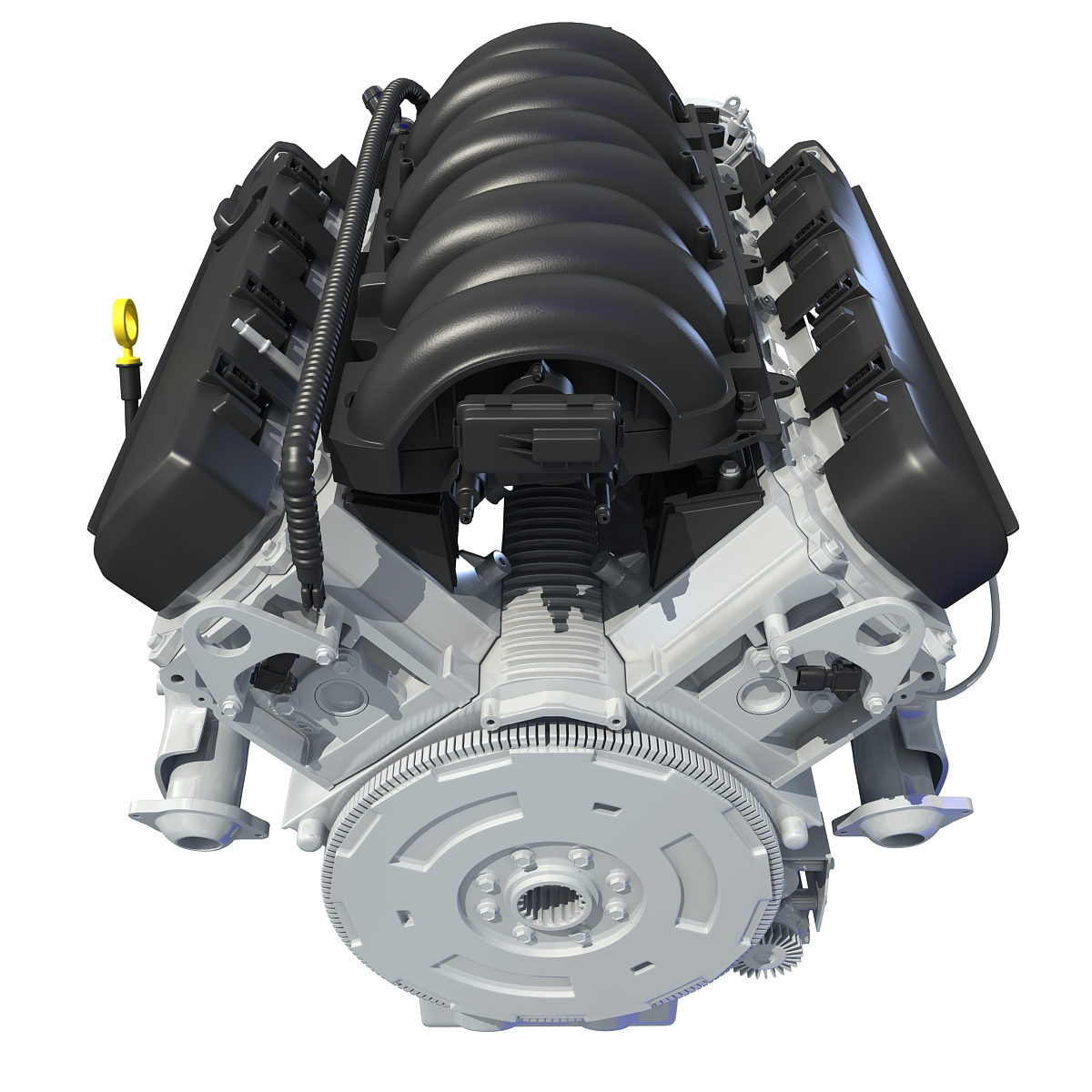 3d 2014 chevrolet silverado v8 engine model