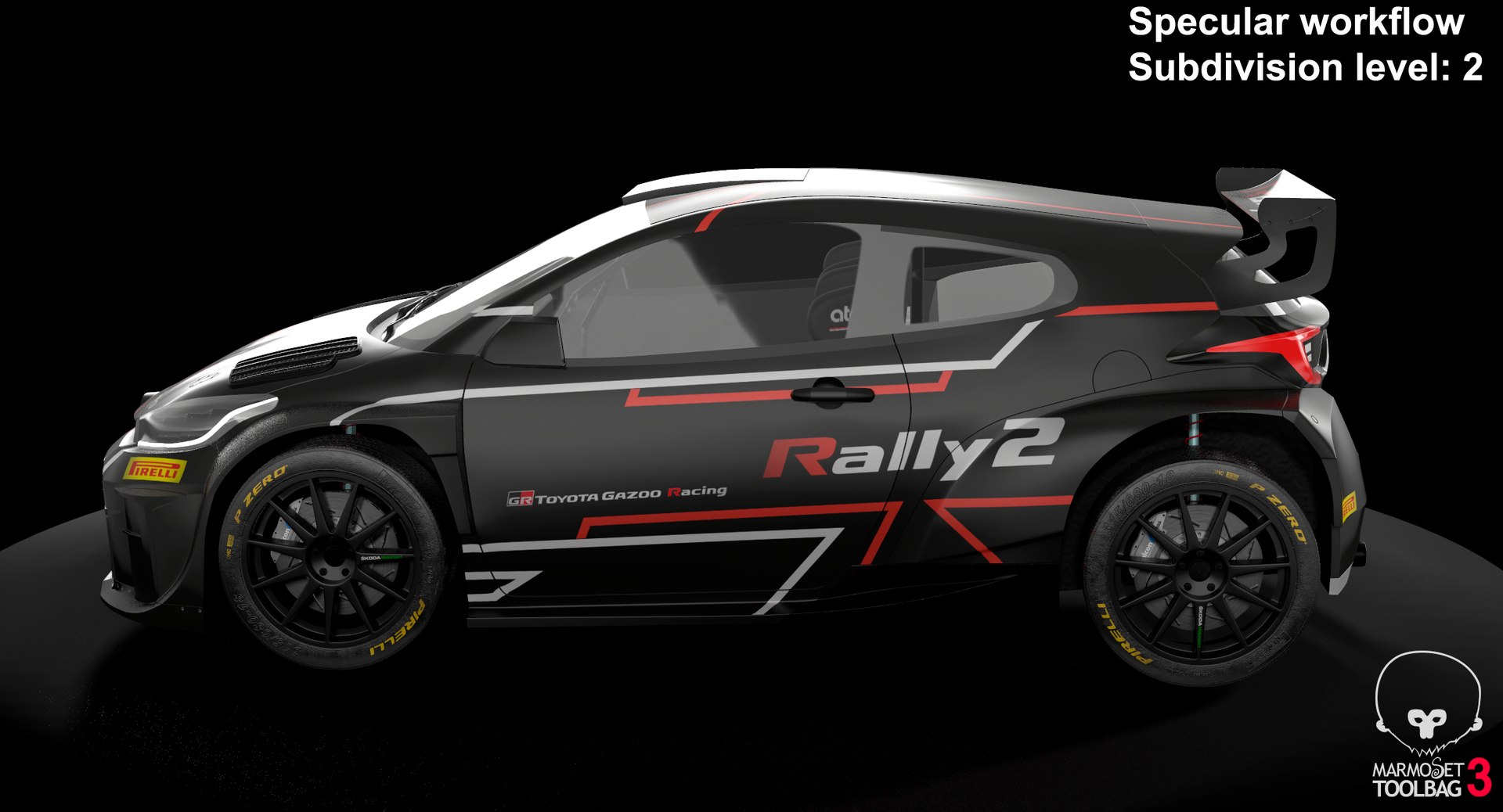 Toyota GR YARIS Rally2 Concept Car 3D model - TurboSquid 2061826