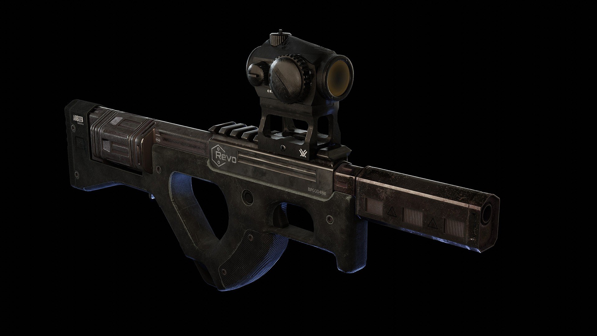 3D Revo Bullpup Heavy Revolver - TurboSquid 1723842