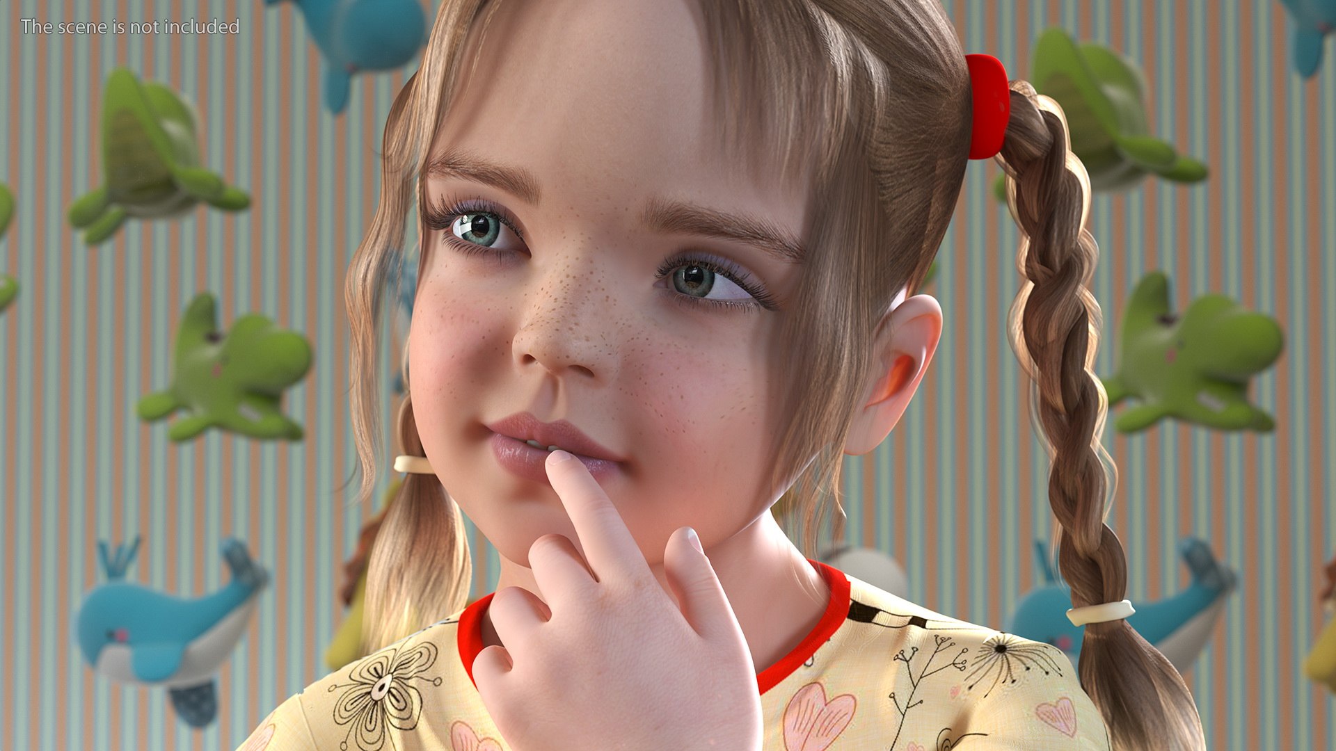 3D Model Everyday Style Child Girl Standing - TurboSquid 2083658