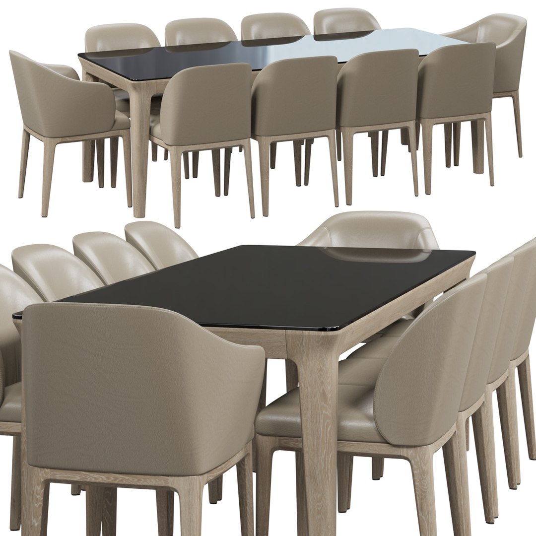 Busnelli Manda Chair Table 3D - TurboSquid 1424895
