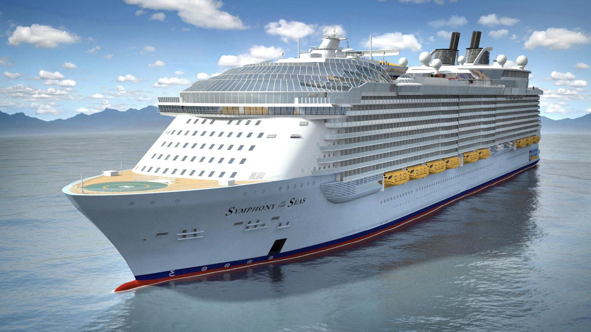 Symphony seas cruise 3D model - TurboSquid 1326807
