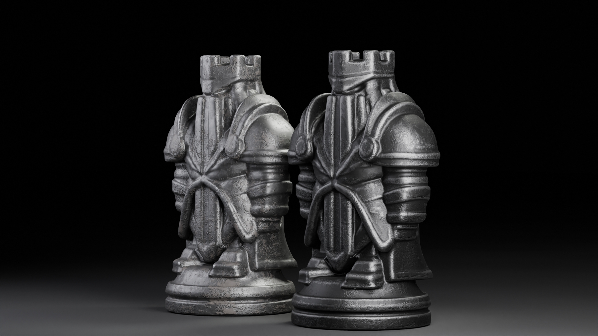 Rook - Realistic Metallic Rook Chess Piece Model - TurboSquid 2304397