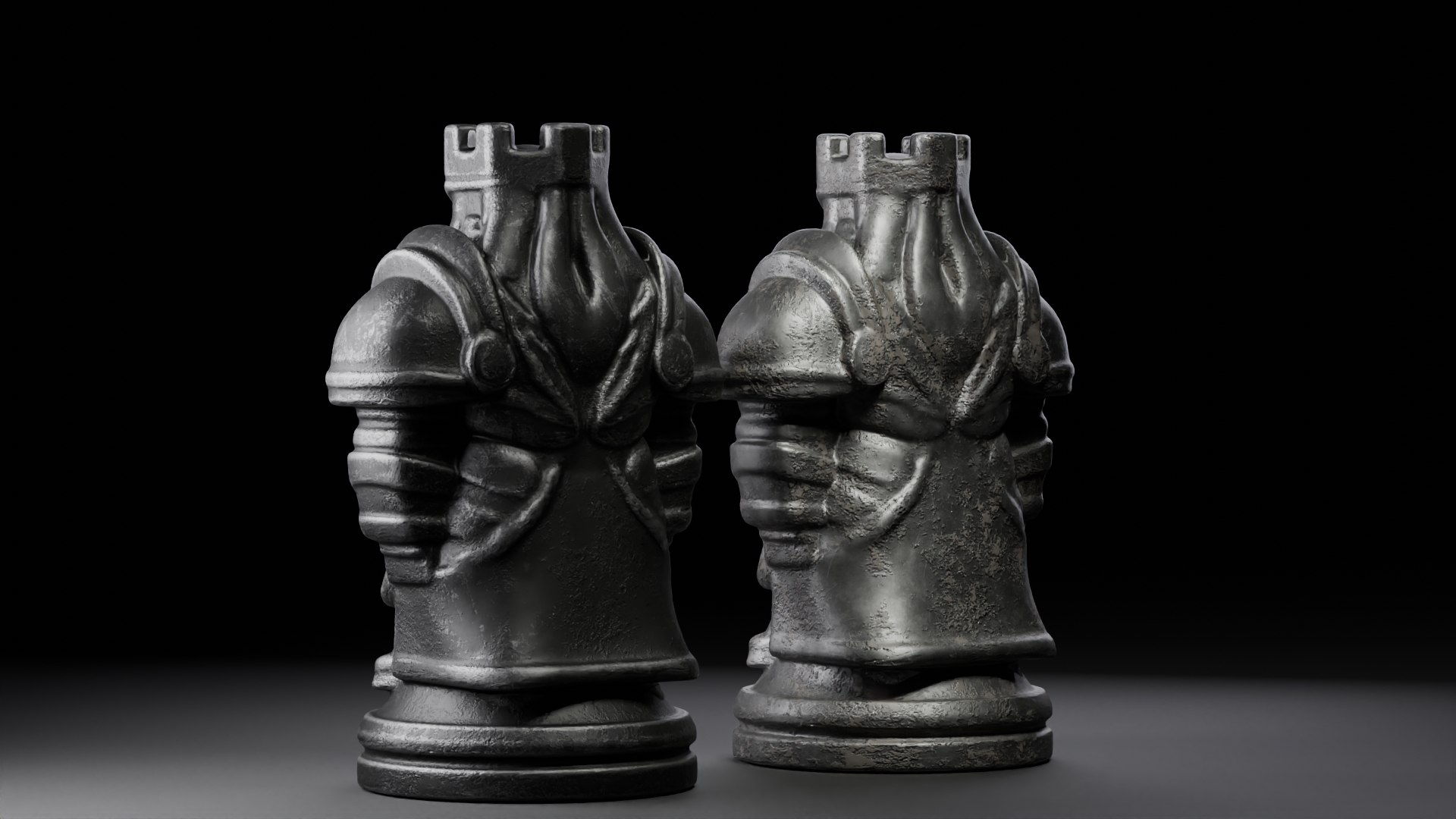 Rook - Realistic Metallic Rook Chess Piece Model - TurboSquid 2304397