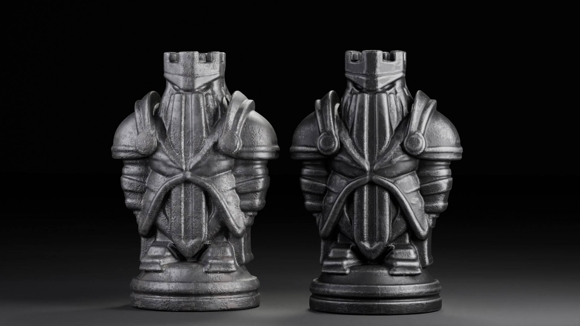 Rook - Realistic Metallic Rook Chess Piece Model - TurboSquid 2304397
