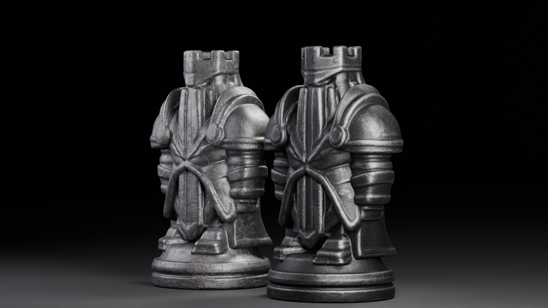 Rook - Realistic Metallic Rook Chess Piece Model - TurboSquid 2304397