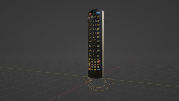 조작된 중고 TV 리모컨 3D 모델 - TurboSquid 2277697