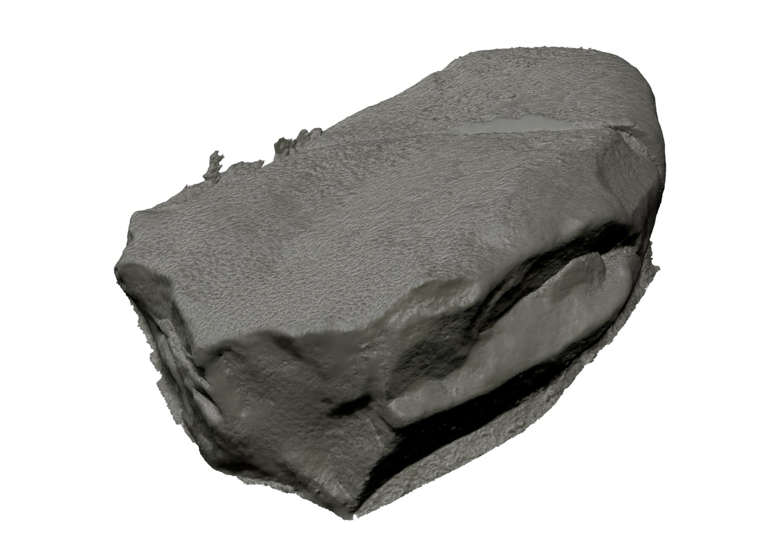 3d stone boulders scanned model
