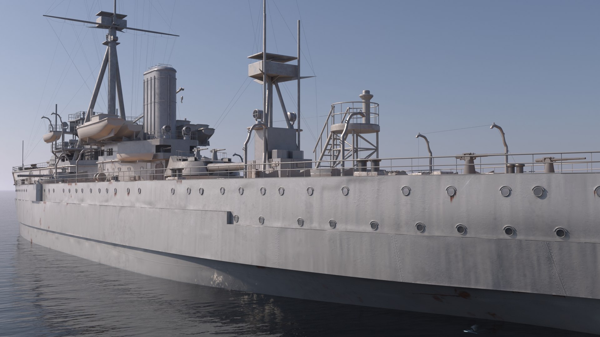 3D model SuperB Warship - TurboSquid 1951574