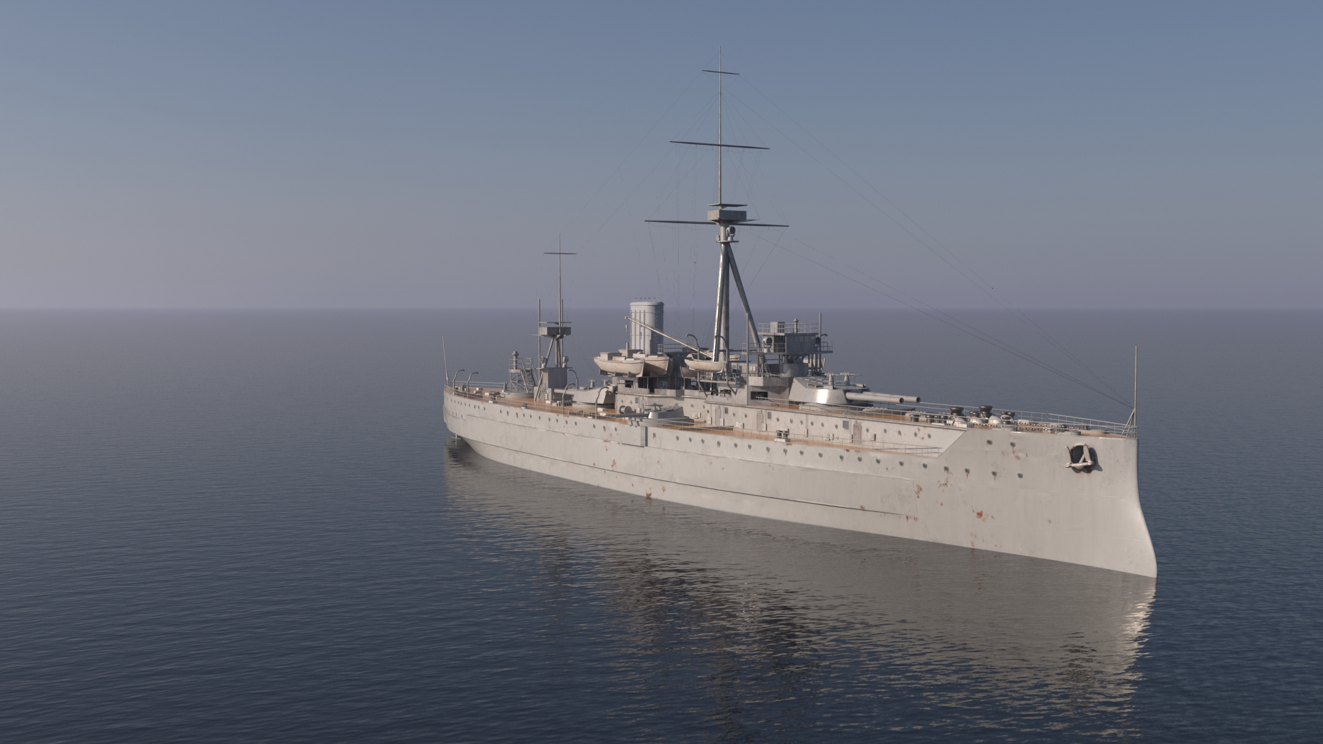 3D model SuperB Warship - TurboSquid 1951574