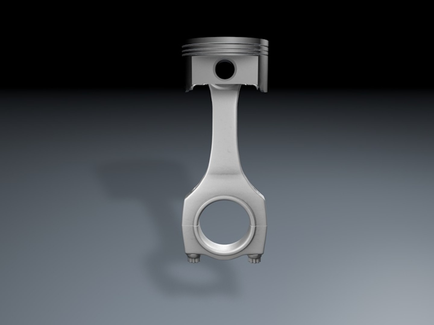 3d C4d Piston Conrod