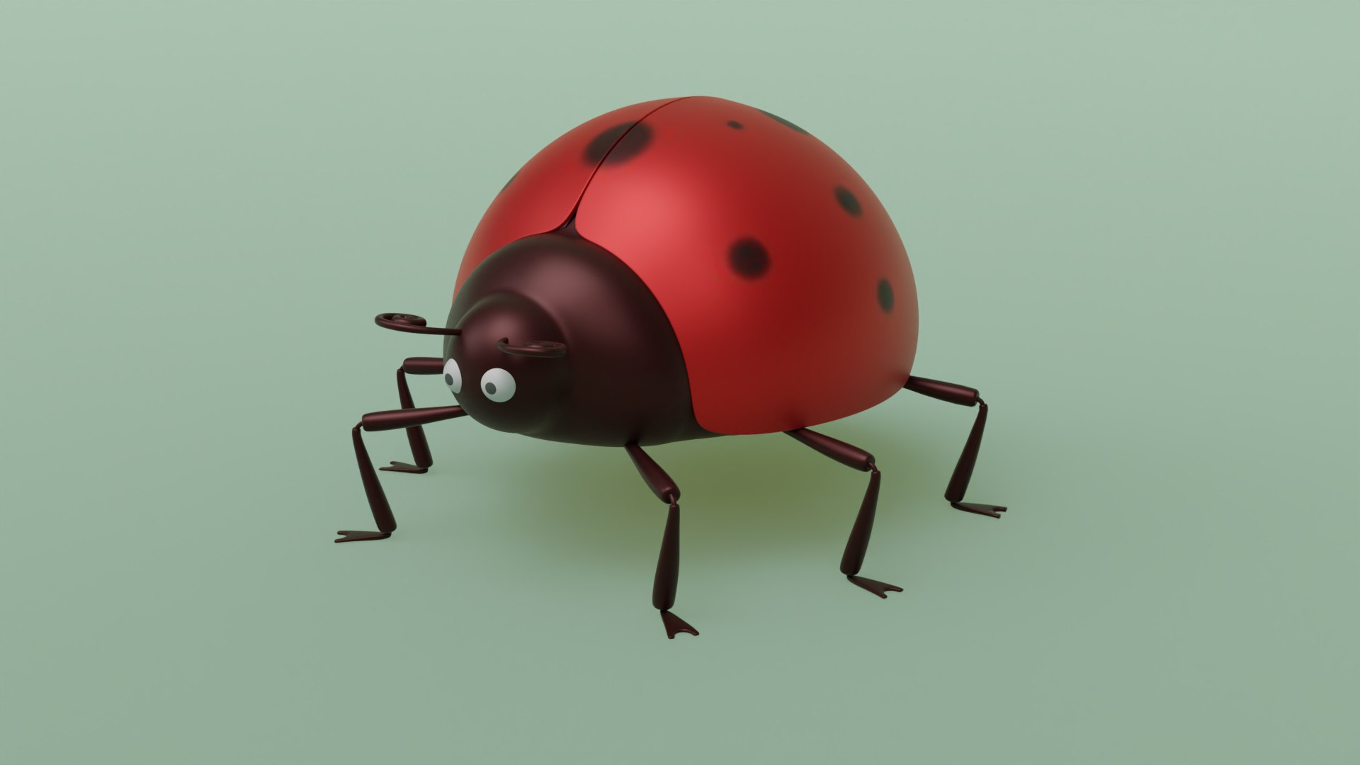 3D LadyBug Rigged Model - TurboSquid 2053227