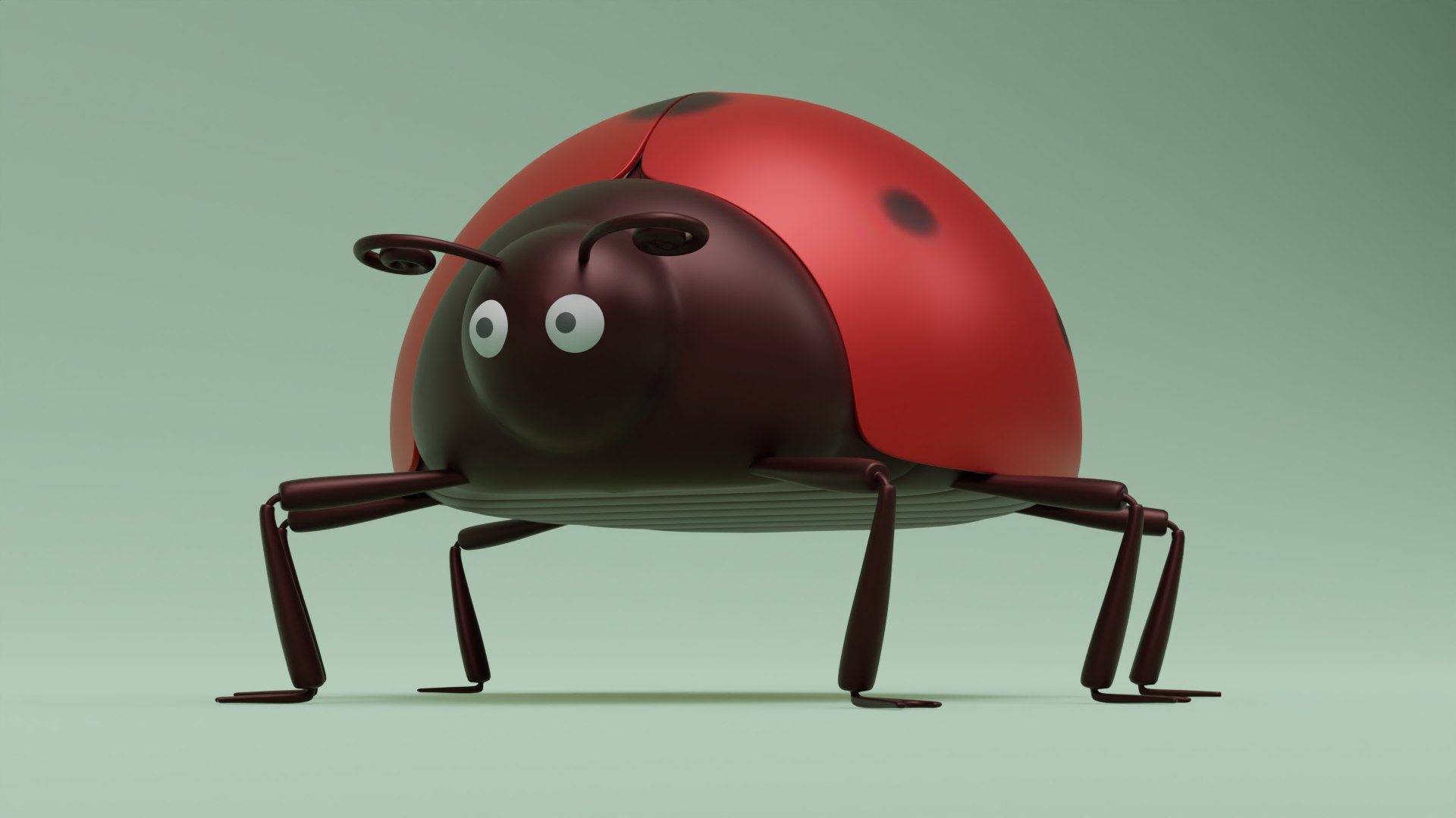 3D LadyBug Rigged Model - TurboSquid 2053227