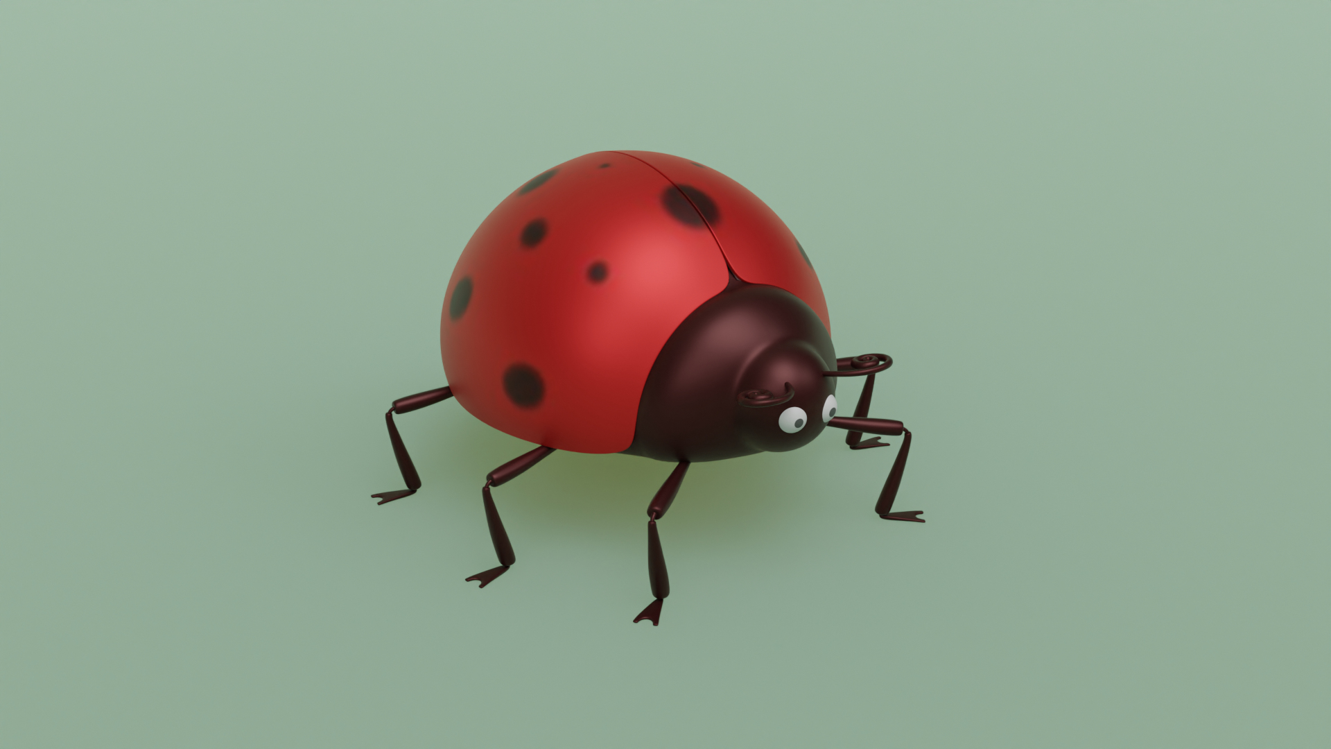3D LadyBug Rigged Model - TurboSquid 2053227