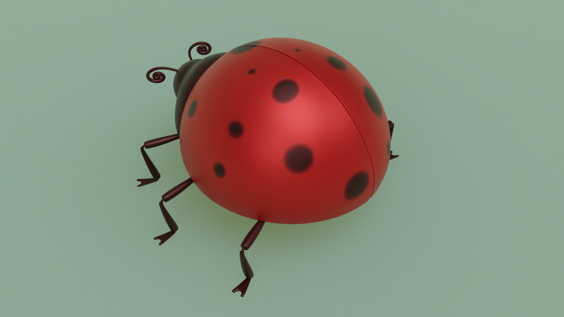 3D LadyBug Rigged Model - TurboSquid 2053227