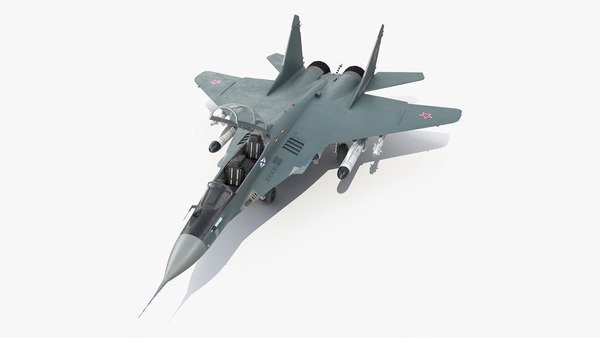 Modello 3D MiG 29 KUBR Tandem Aircraft Marina russa con armamento ...