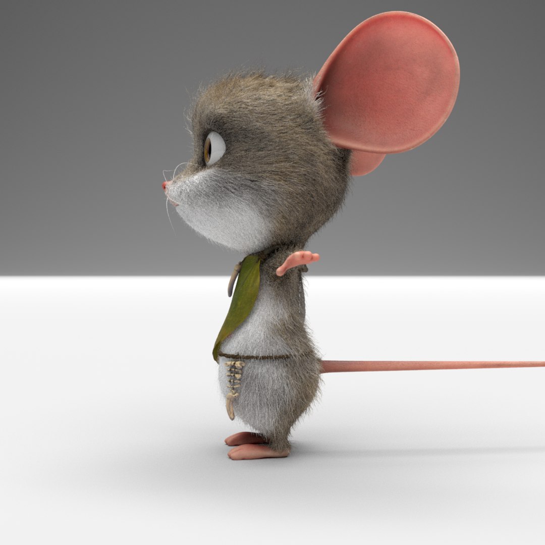 All binding cartoon mouse 3D model - TurboSquid 2133478