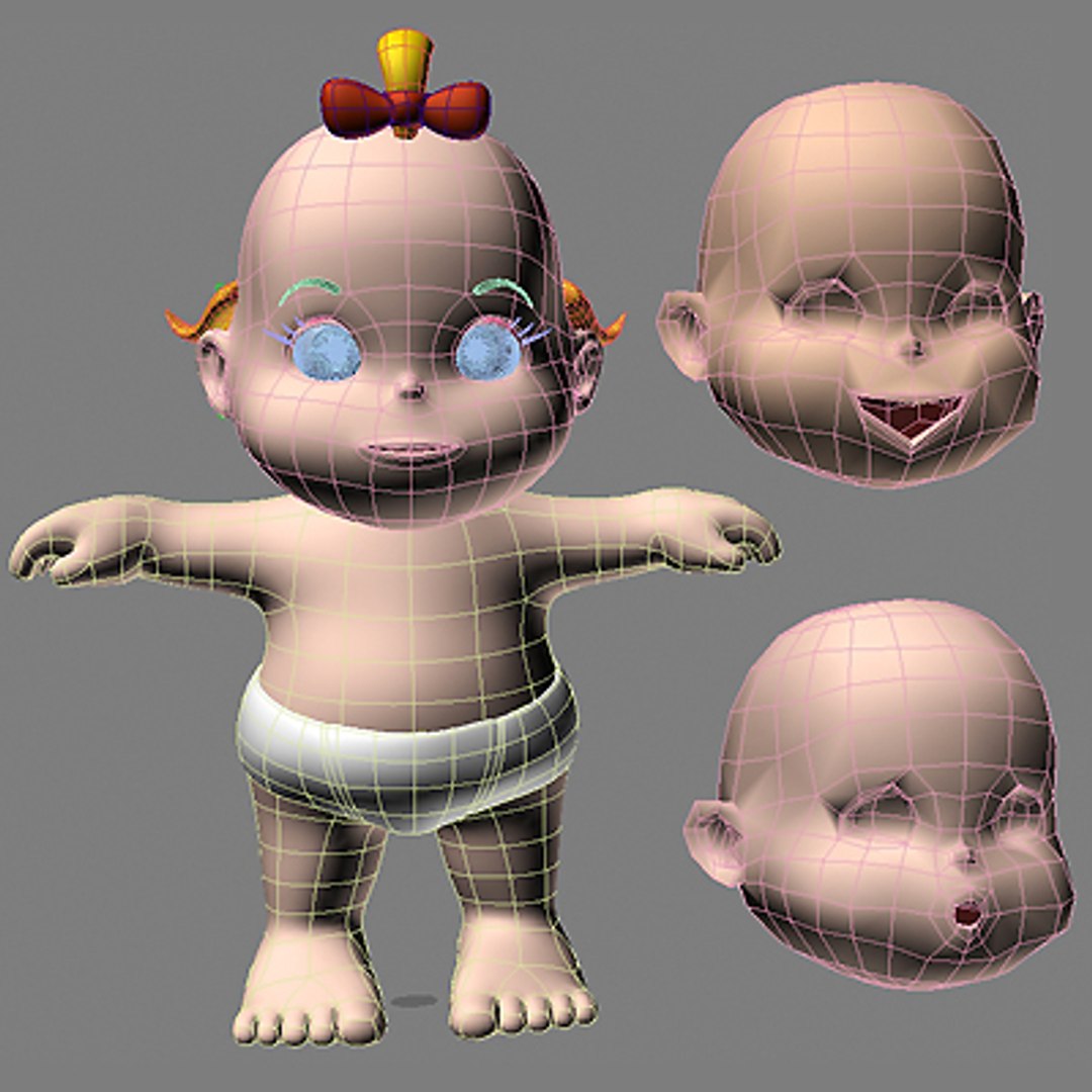 3ds Max Baby Girl