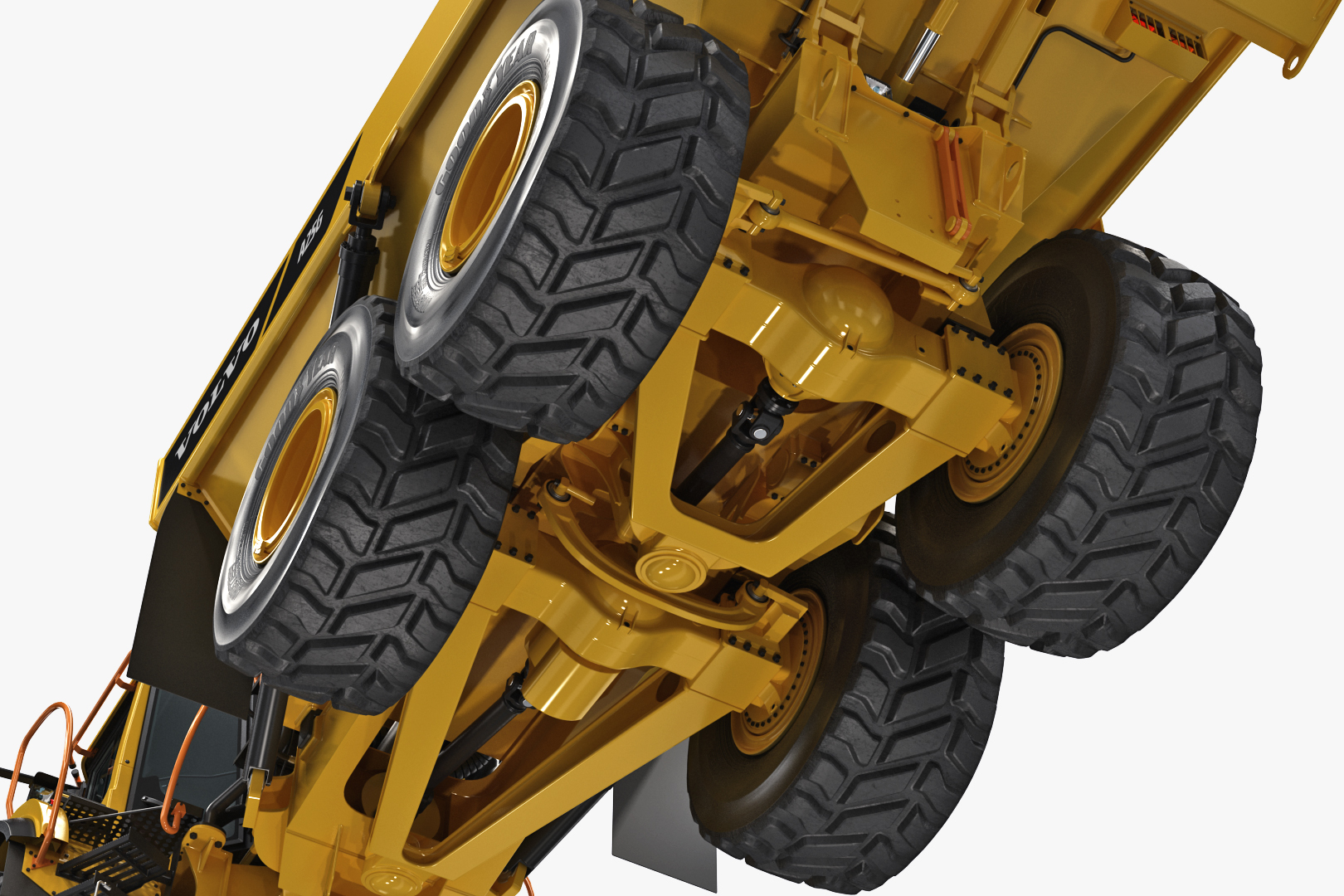 articulated truck a25g 3d model