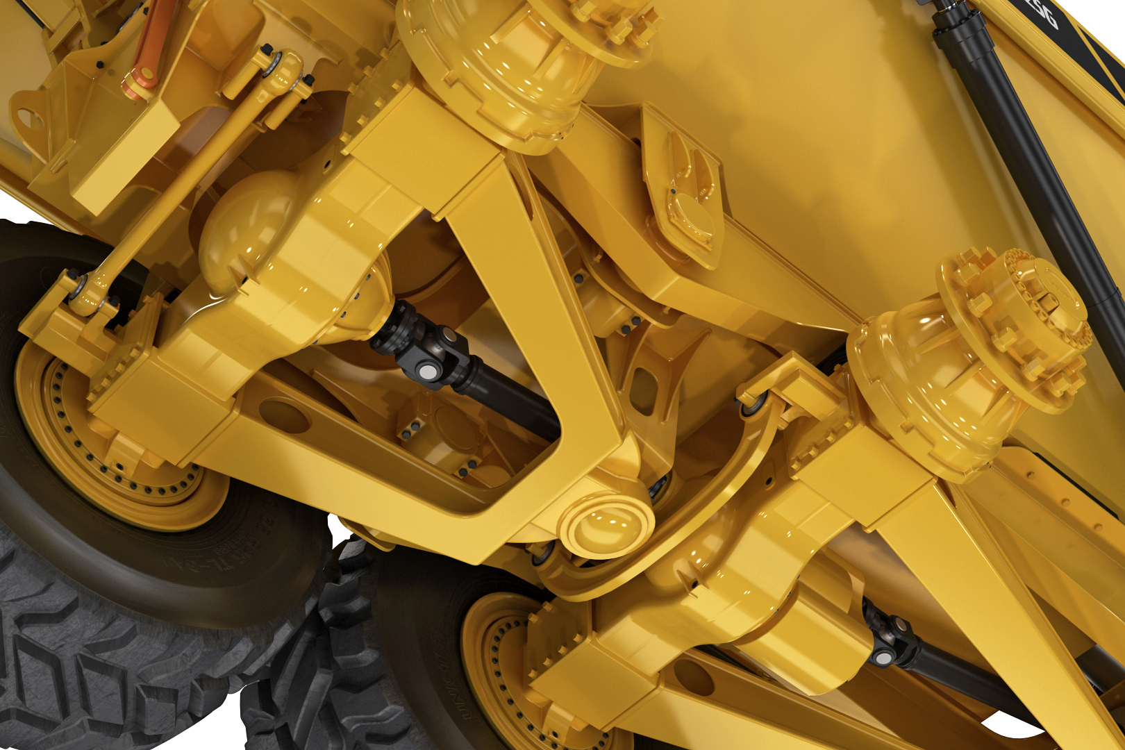 articulated truck a25g 3d model