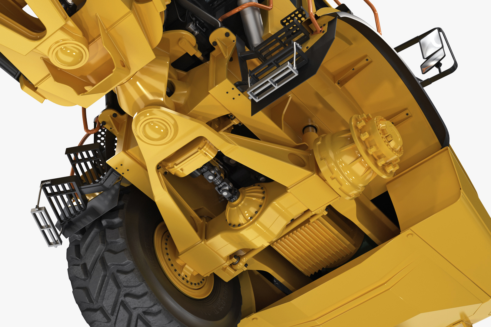 articulated truck a25g 3d model