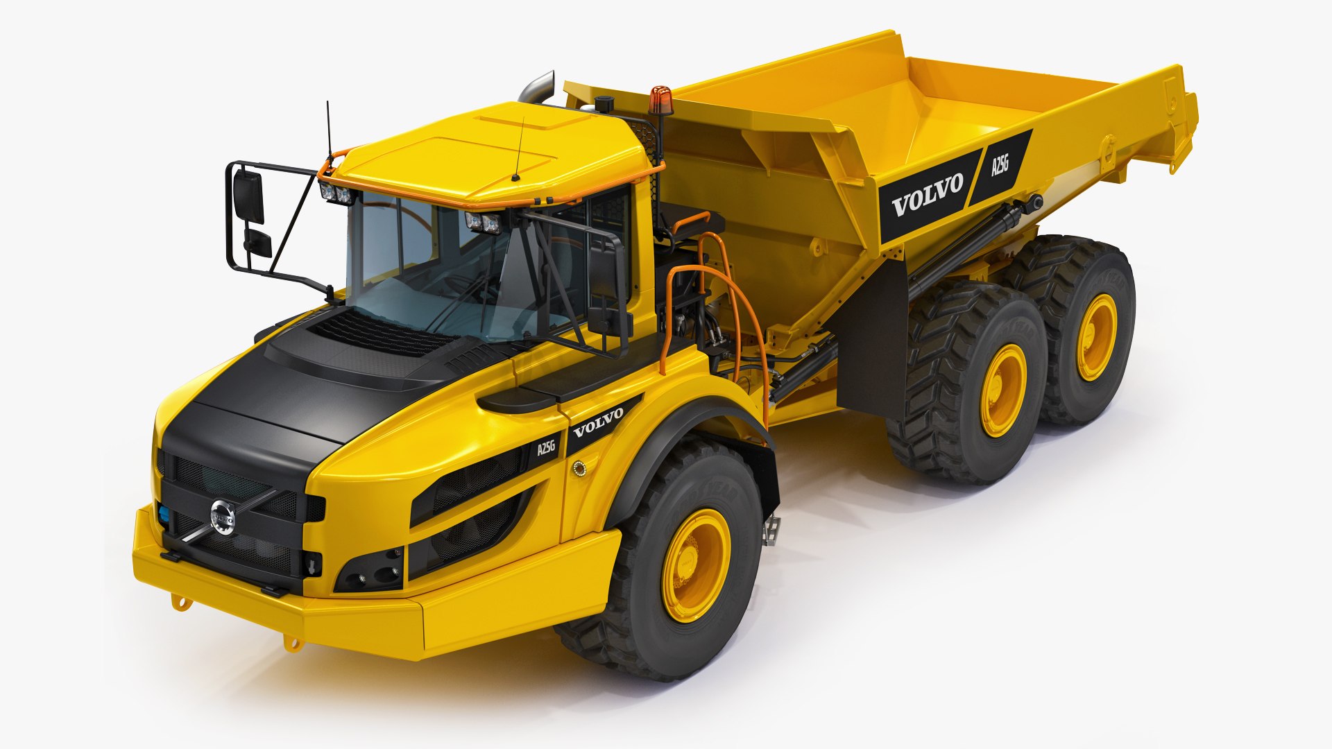 articulated truck a25g 3d model