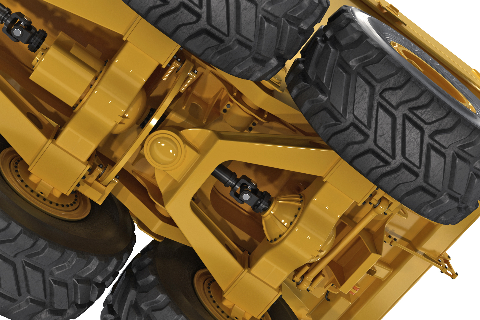 articulated truck a25g 3d model