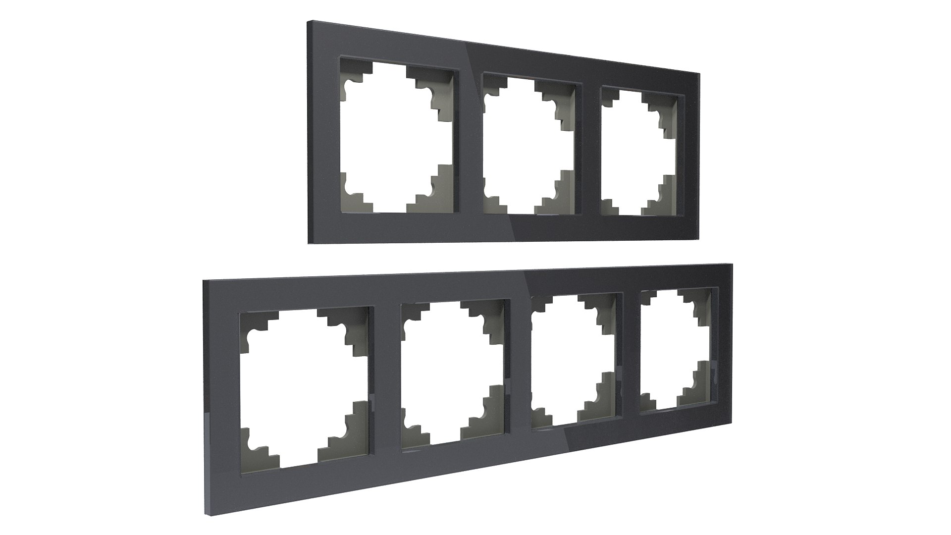 Switch Frames Graphite Glass Model - TurboSquid 2005086